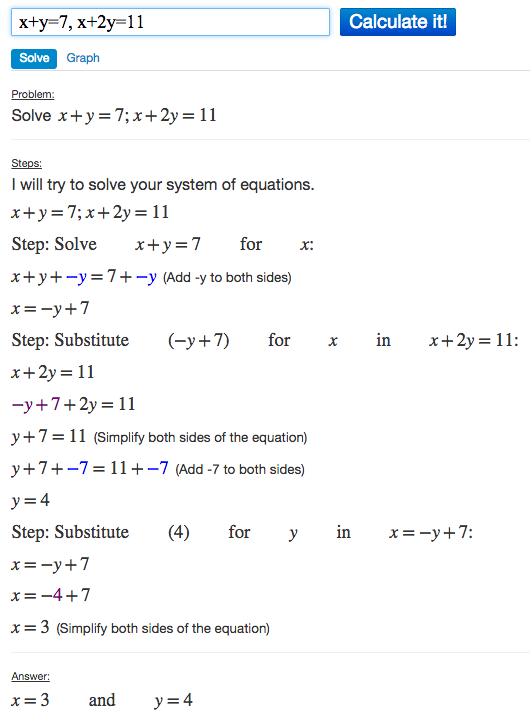 Solving Systems Of Equations Using Algebra Calculator Mathpapa